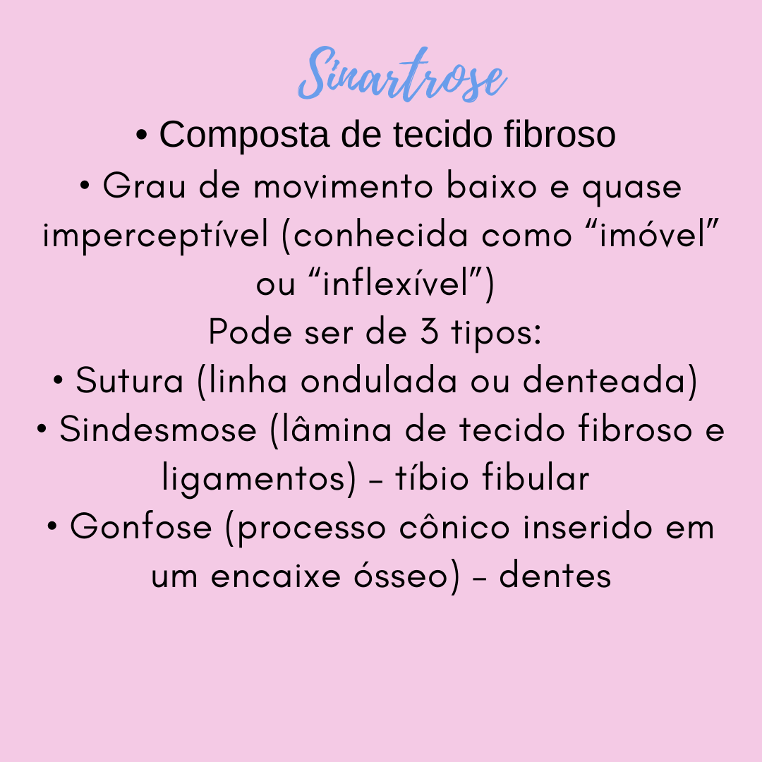 Sinartrose - Enfermagem