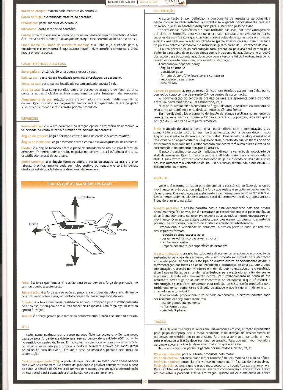 RESUMO TEORIA DE VOO - Piloto Privado