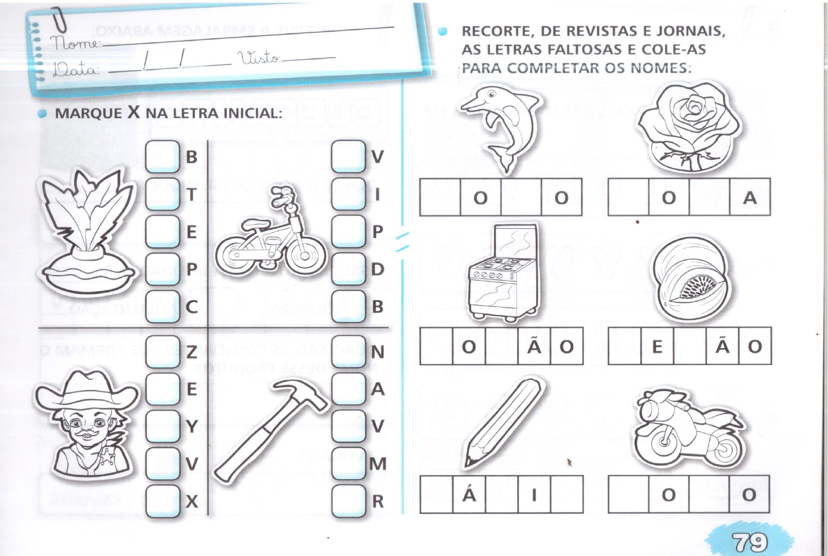 Alfabetização em blocos dever de casa (1) - Educação Infantil I