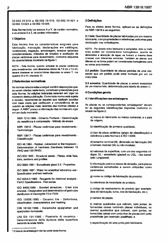 NBR 13818 - Normas