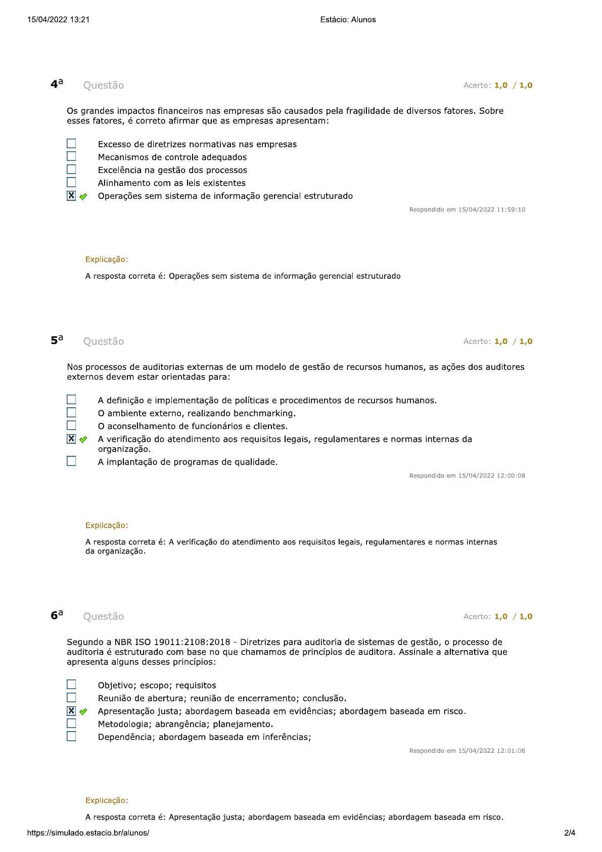 CONSULTORIA E AUDITORIA EM RH - SIMULADO AV - Auditoria e Consultoria Rh CONSULTORIA E AUDITORIA EM RH - SIMULADO AV - Auditoria e Consultoria Rh