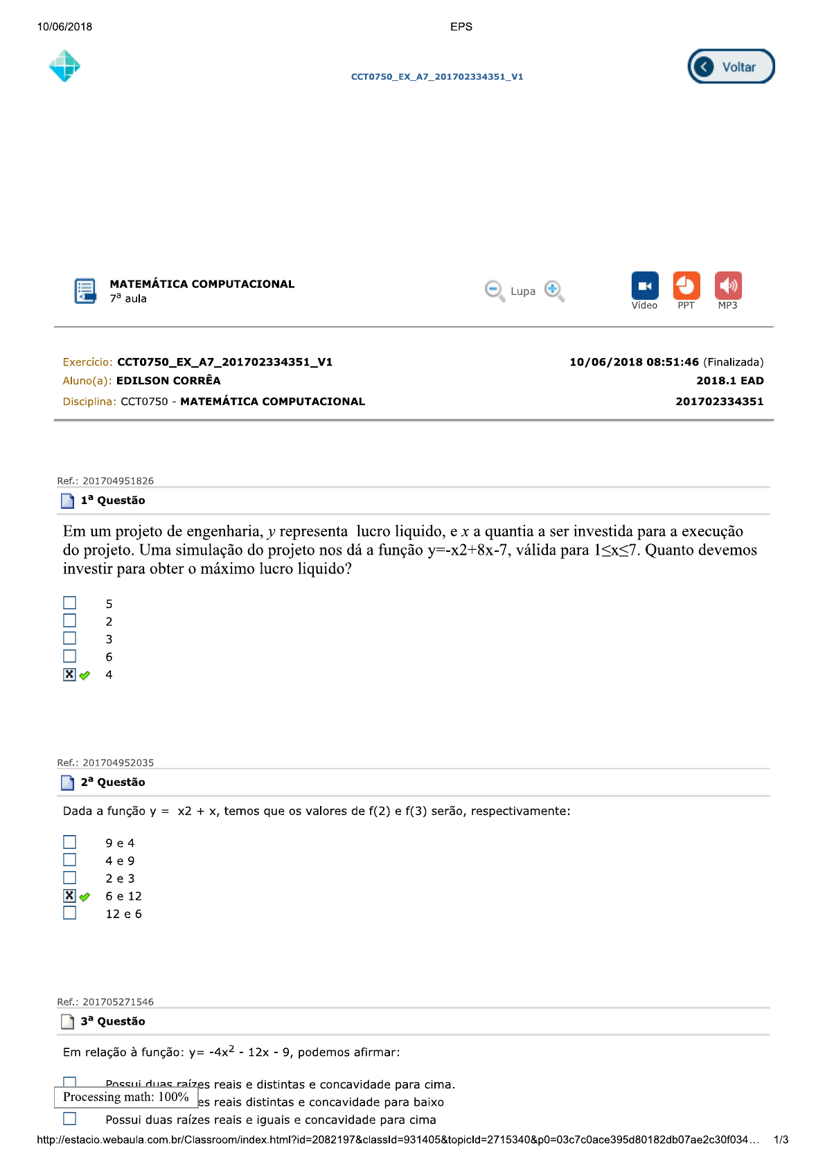 MC - Aula 07R - Matemática Computacional