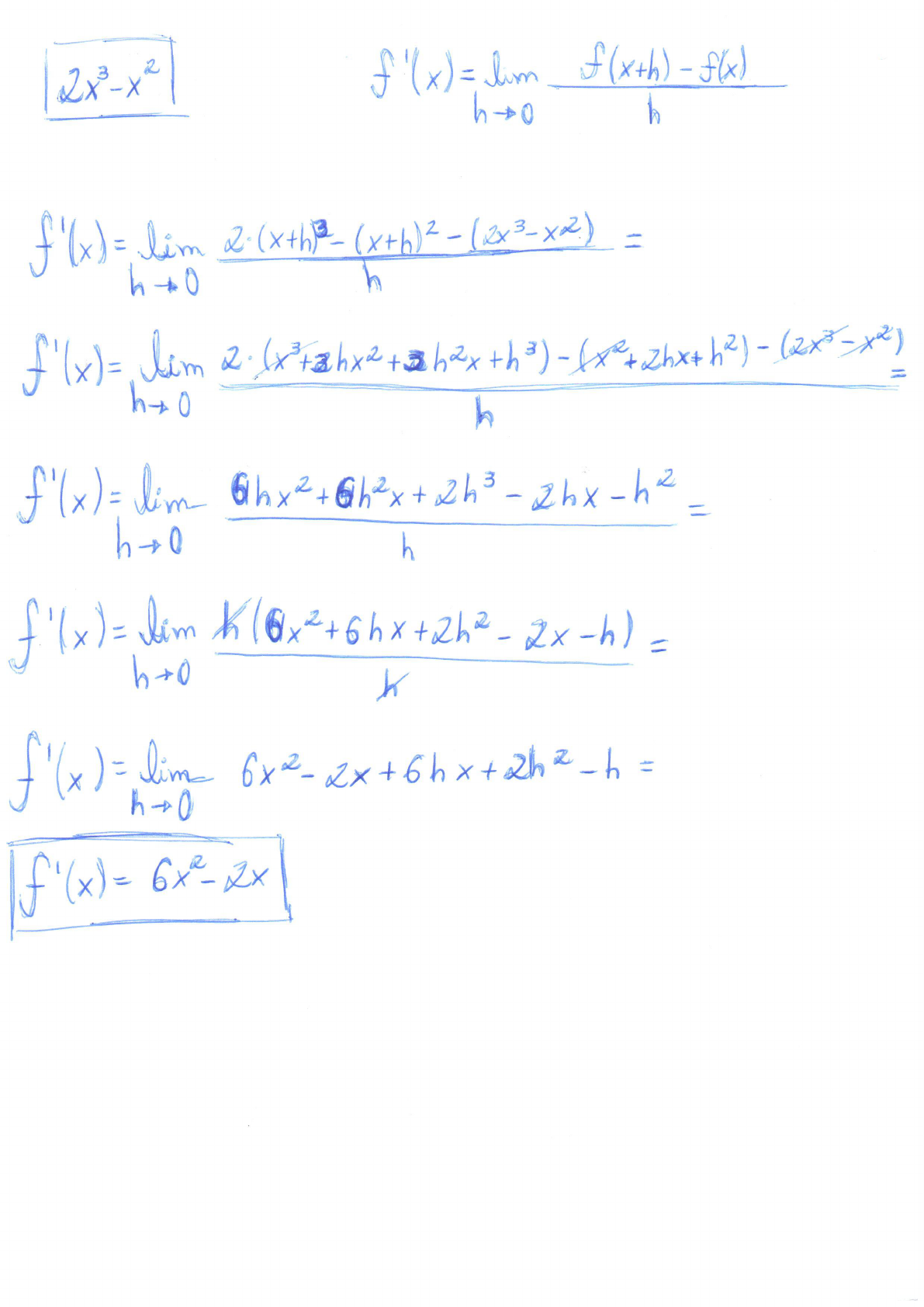 Exercícios resolvidos Derivadas por definição - Cálculo I Exercícios resolvidos Derivadas por definição - Cálculo I