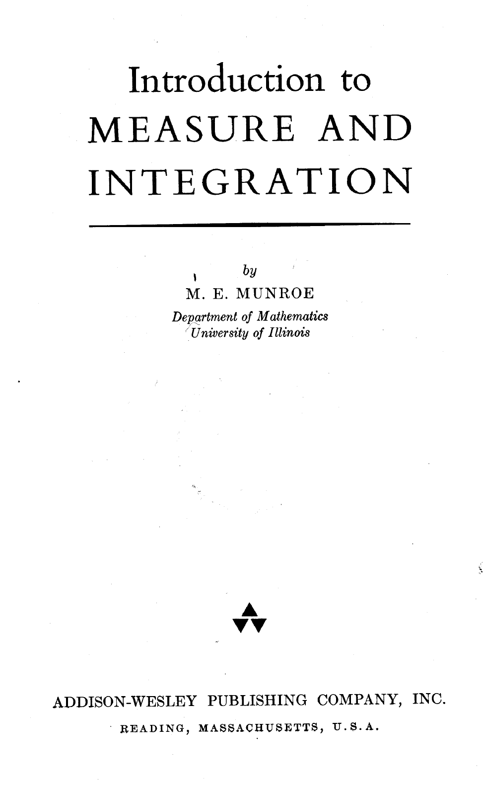 (Addison-Wesley mathematics series) M Evans Munroe - Introduction to ...
