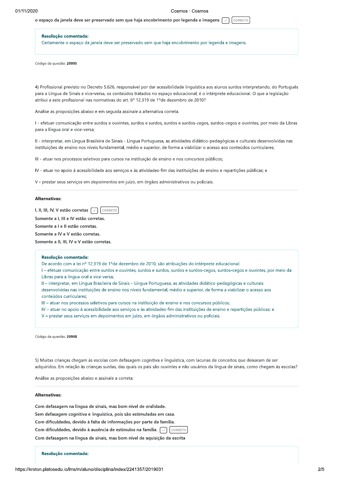 Prova O Tradutor Intérprete de Libras Formação e Prática - Letras ...