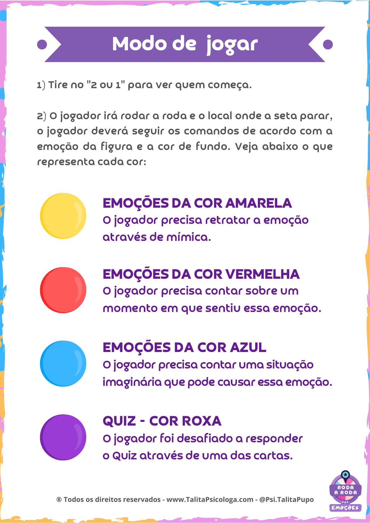Roda Das Emocoes Here's The Wheel Of Emotions Use It As You See Fit.