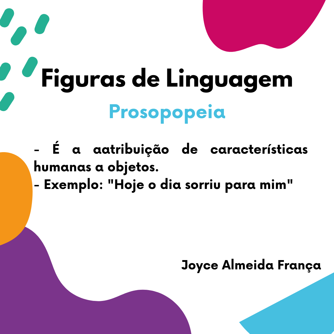 Figuras De Linguagem Prosopopeia - GITEDU