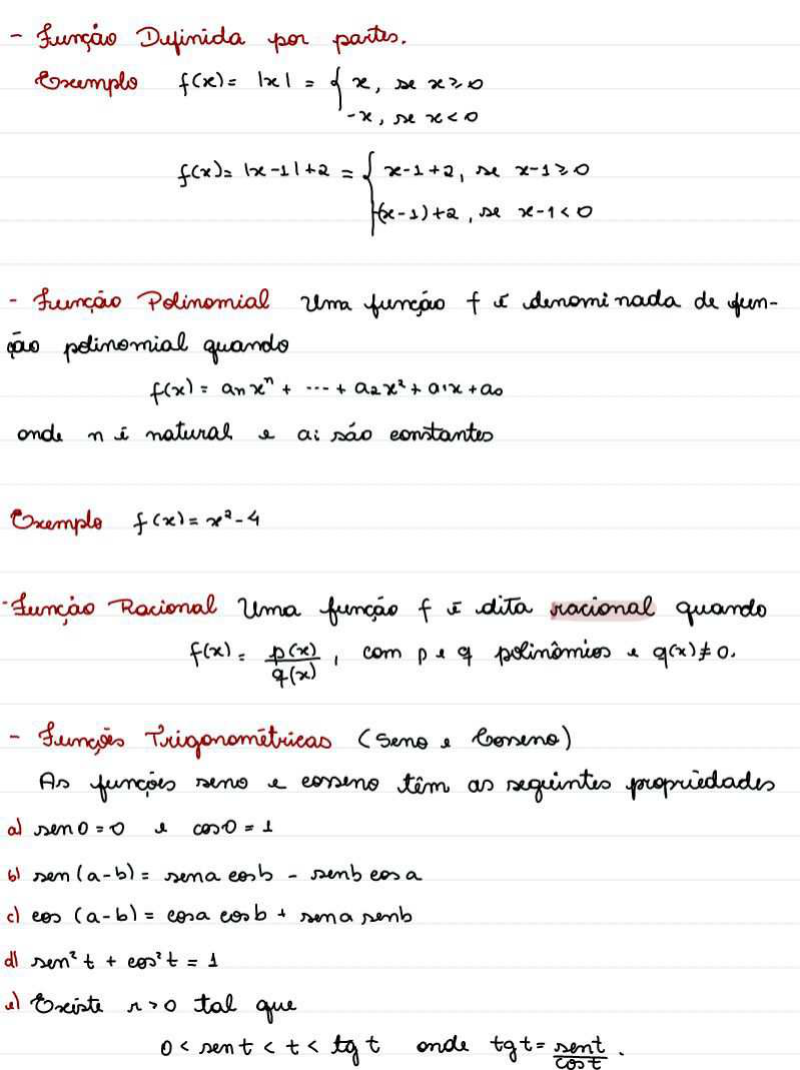 Resumo Cálculo 1 1 E 2 Unidade Cálculo Diferencial E Integ