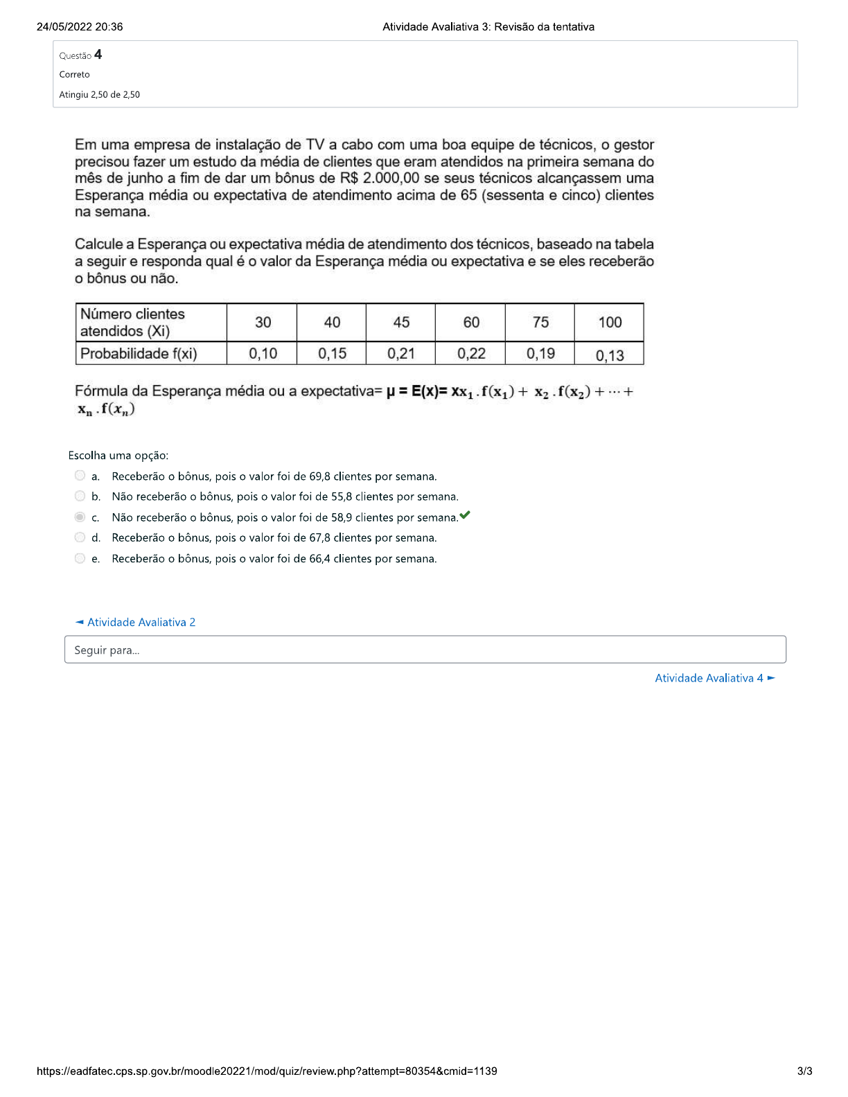 Atividade Avaliativa 3 Estatistica aplicada a Gestão - Estatística ... Atividade Avaliativa 3 Estatistica aplicada a Gestão - Estatística ...