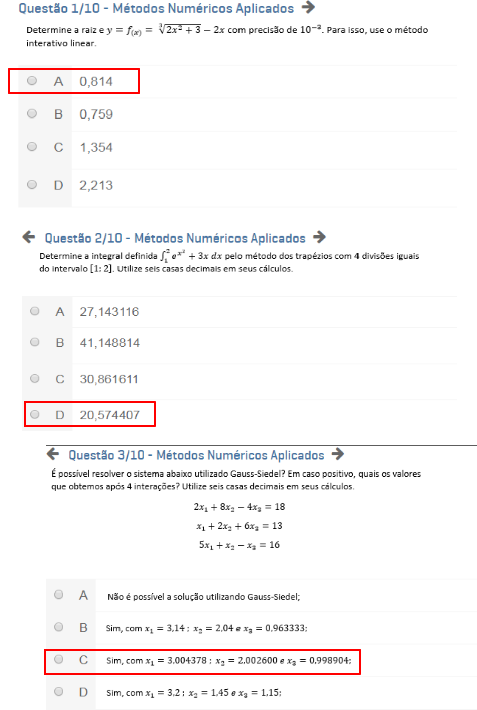 ATIVIDADE PRÁTICA NOTA 100 - Métodos Numéricos Aplicados