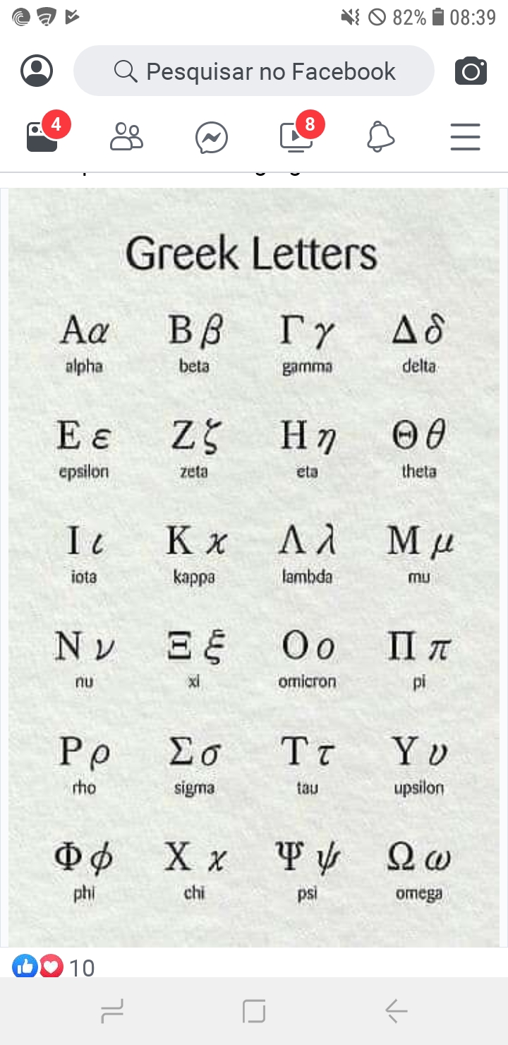 Simbolos Gregos De Aprendizagem