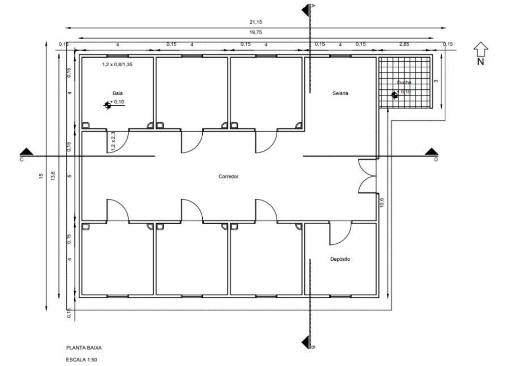Projeto De Estabulo Para Cavalos Caixa De Equipamentos De Design Para