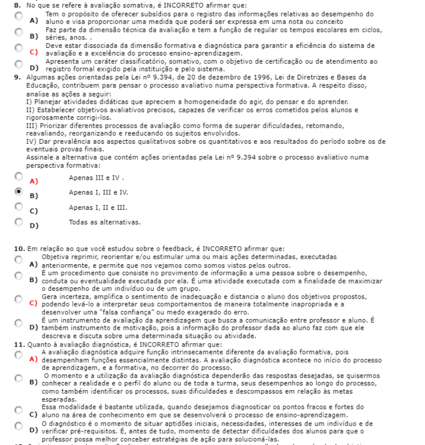 provas ead e métodos de avaliação pdf - Metodos de Avaliações
