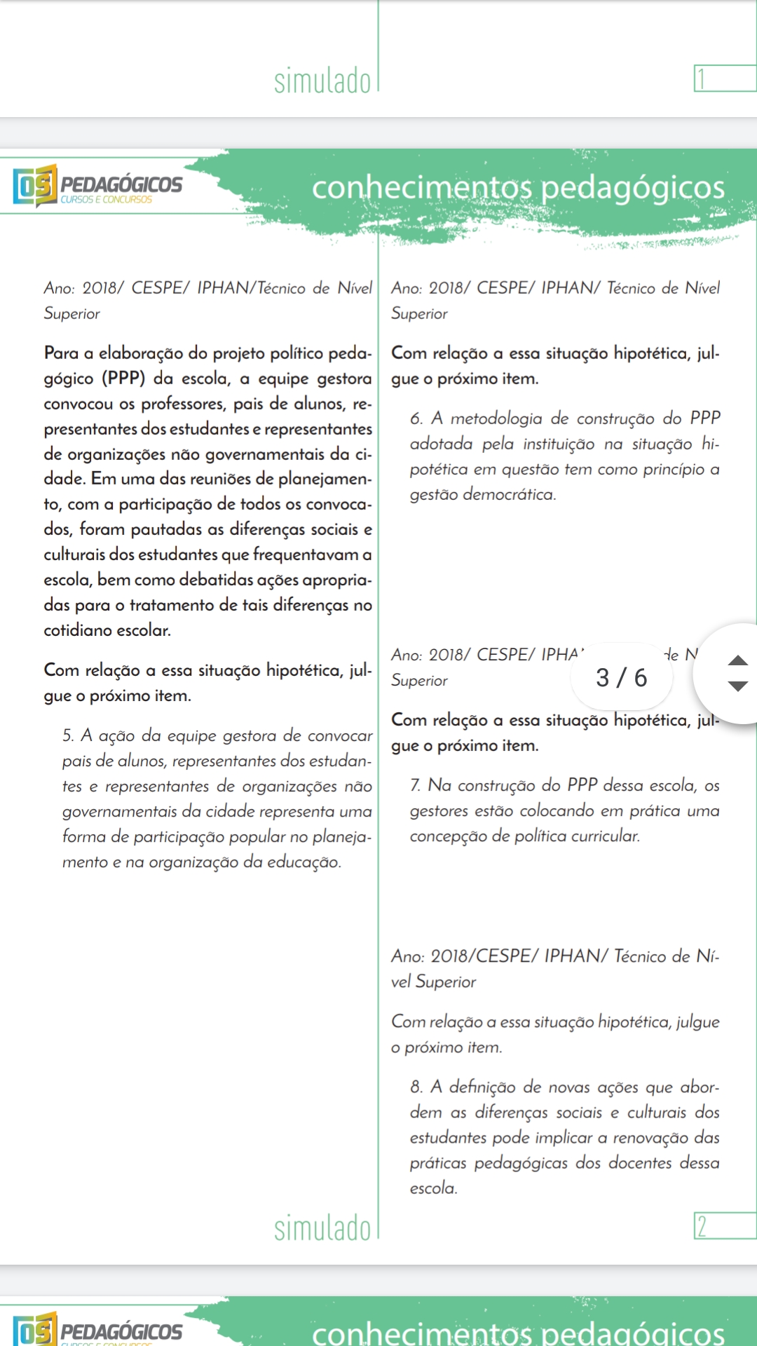 Simulado Pedagogia Para Concurseiros - BRAINCP