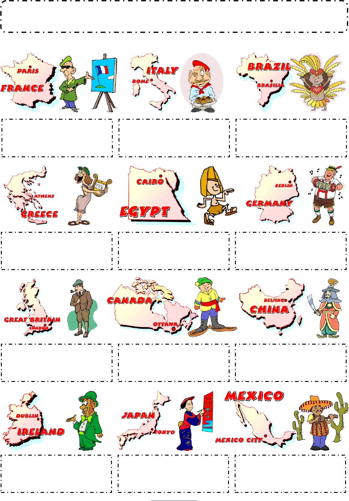 Countries And Nationalities Worksheet 1. Countries And Nationalities