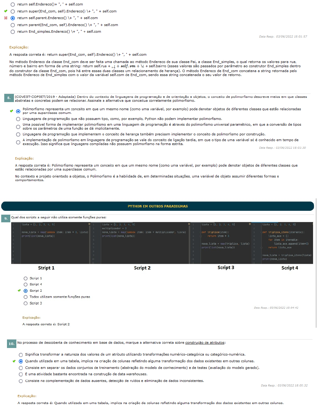 Teste De Conhecimento E Simulado Python Programação Python