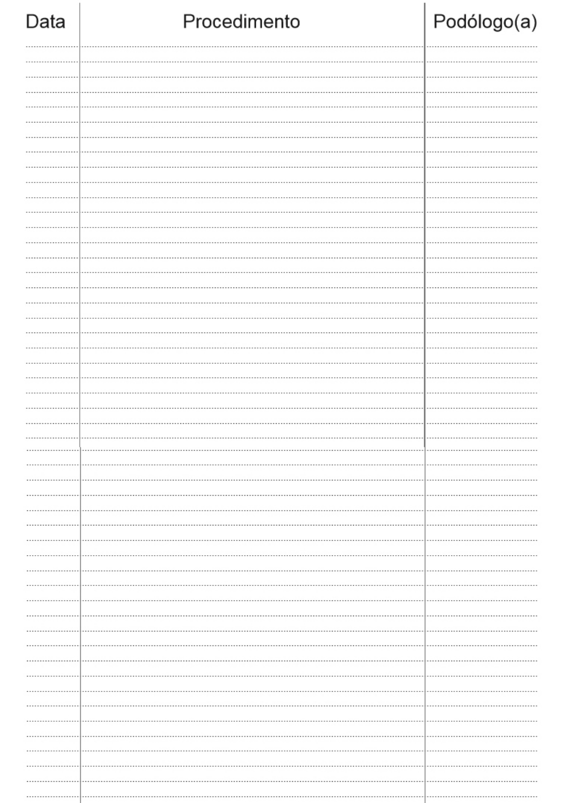 Ficha e ANAMNESE-1a - Podologia