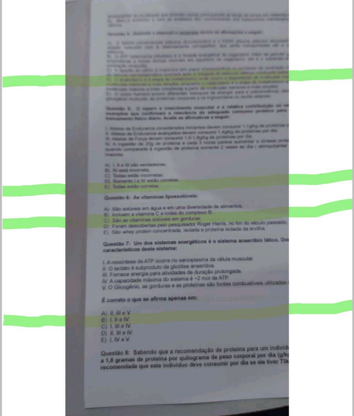 UNIP - E F - 2022 - Provas de Nutrição Aplicada ao Esporte - Corrigidas ...