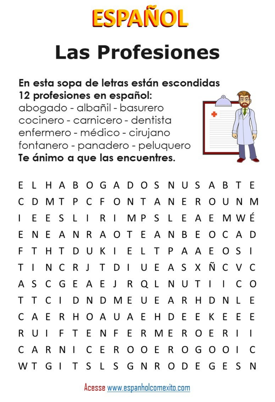 Juego: LAS PROFESIONES ️ Explore o universo das apostas online com o ...