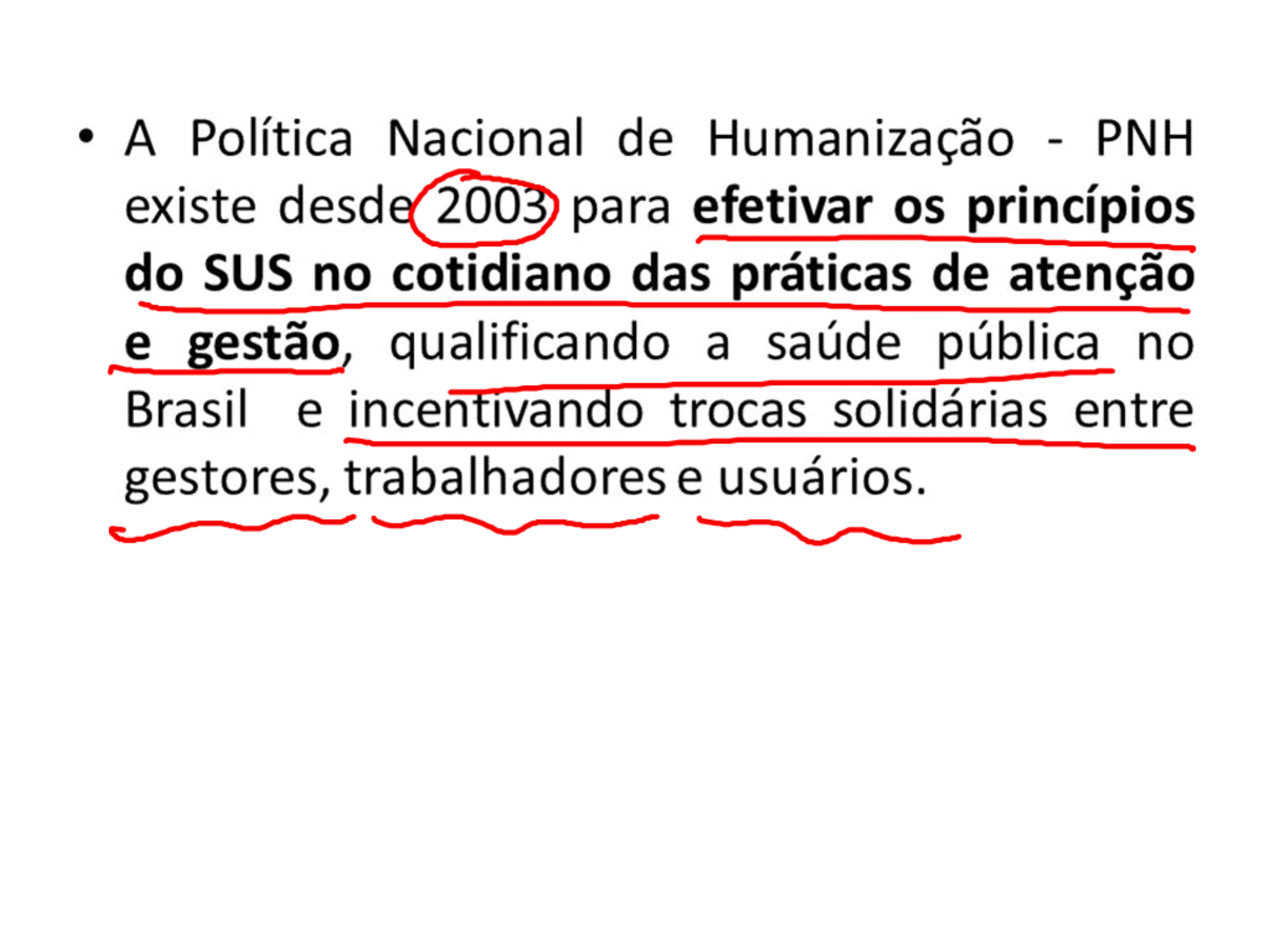 POLÍTICA DE HUMANIZAÇÃO DO SUS - Humanizasus RESUMO - Saúde Mental e ...