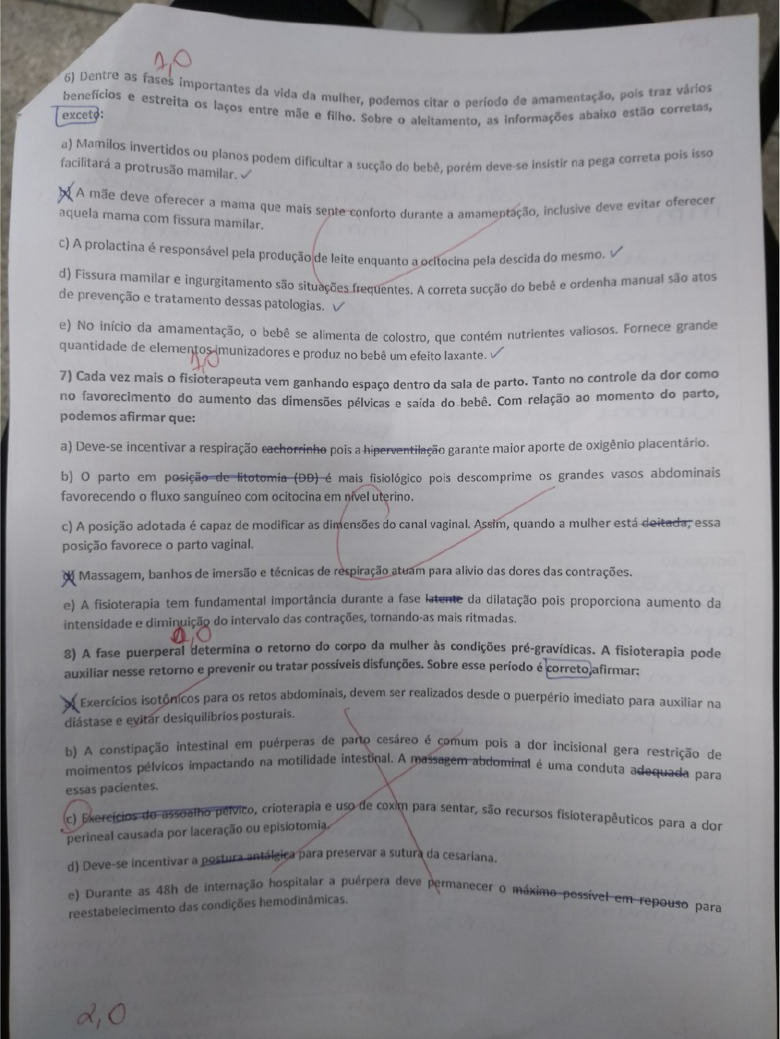 AV1 FISIO NA SAÚDE DA MULHER - Fisioterapia