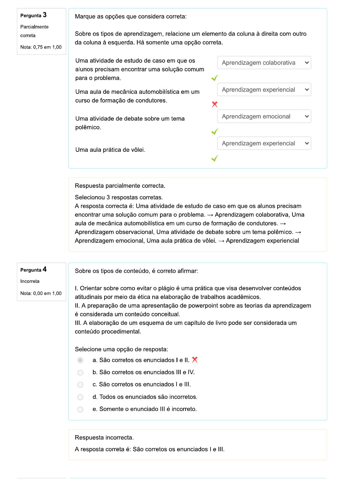 FP101 -Teorias da apren e bases metodol na forma - adr exame 2 - Didática