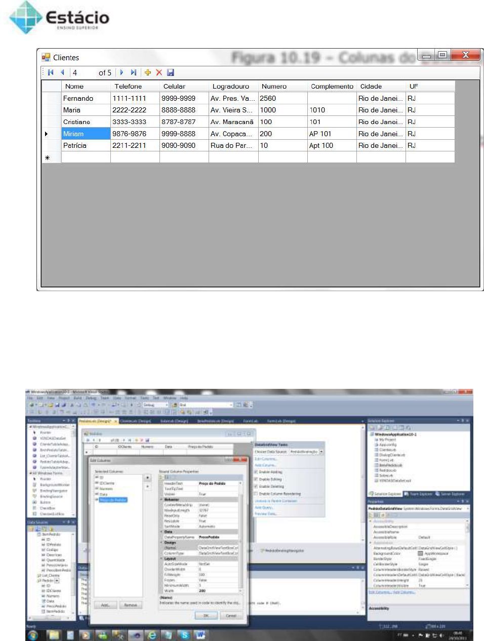 Aula 10 - Windows forms das entidades de dados em detalhes - Ambiente ...