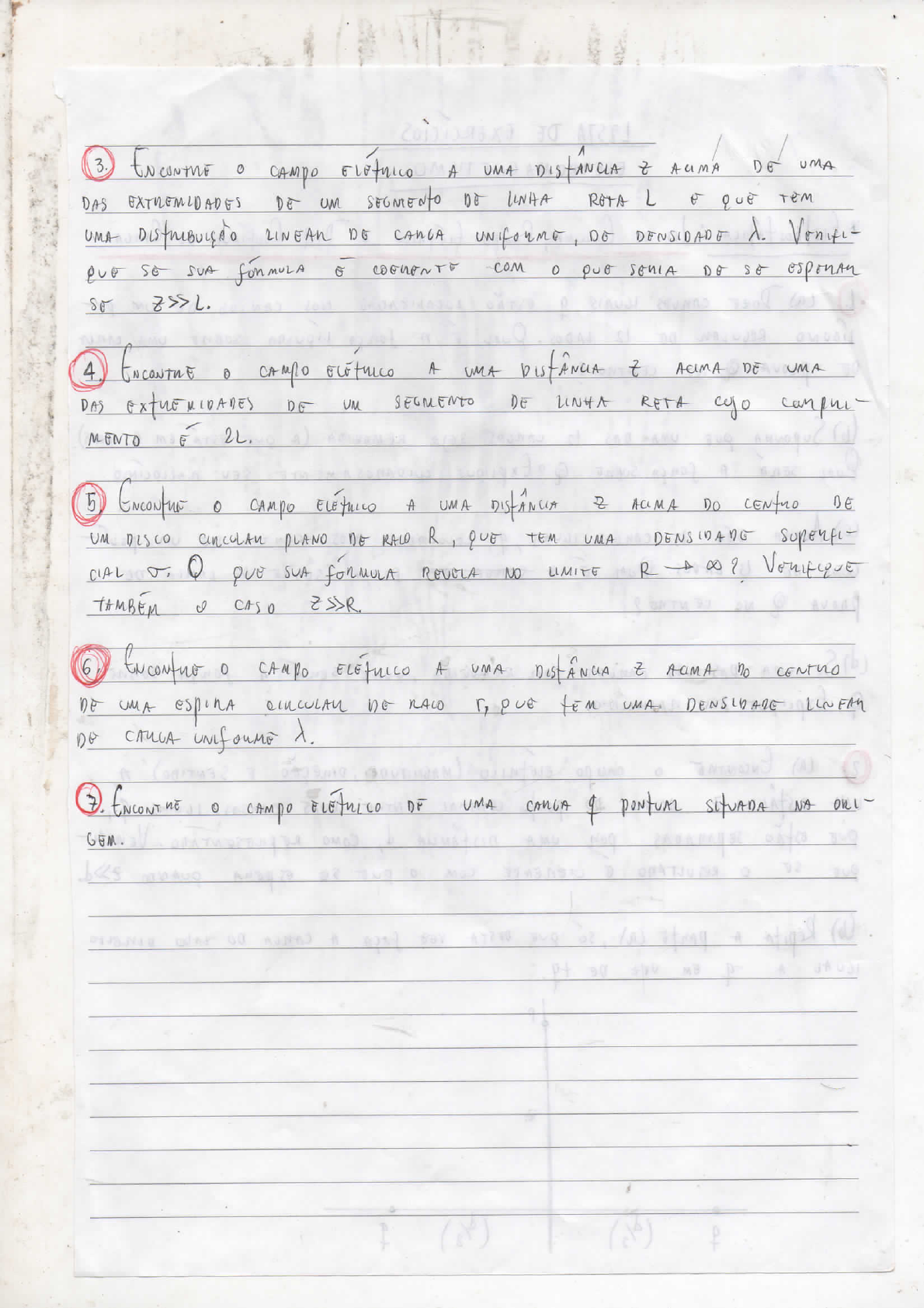 Exercícios Resolvidos- Lei de Coulomb, Campo Elétrico e Distribuições ... Exercícios Resolvidos- Lei de Coulomb, Campo Elétrico e Distribuições ...