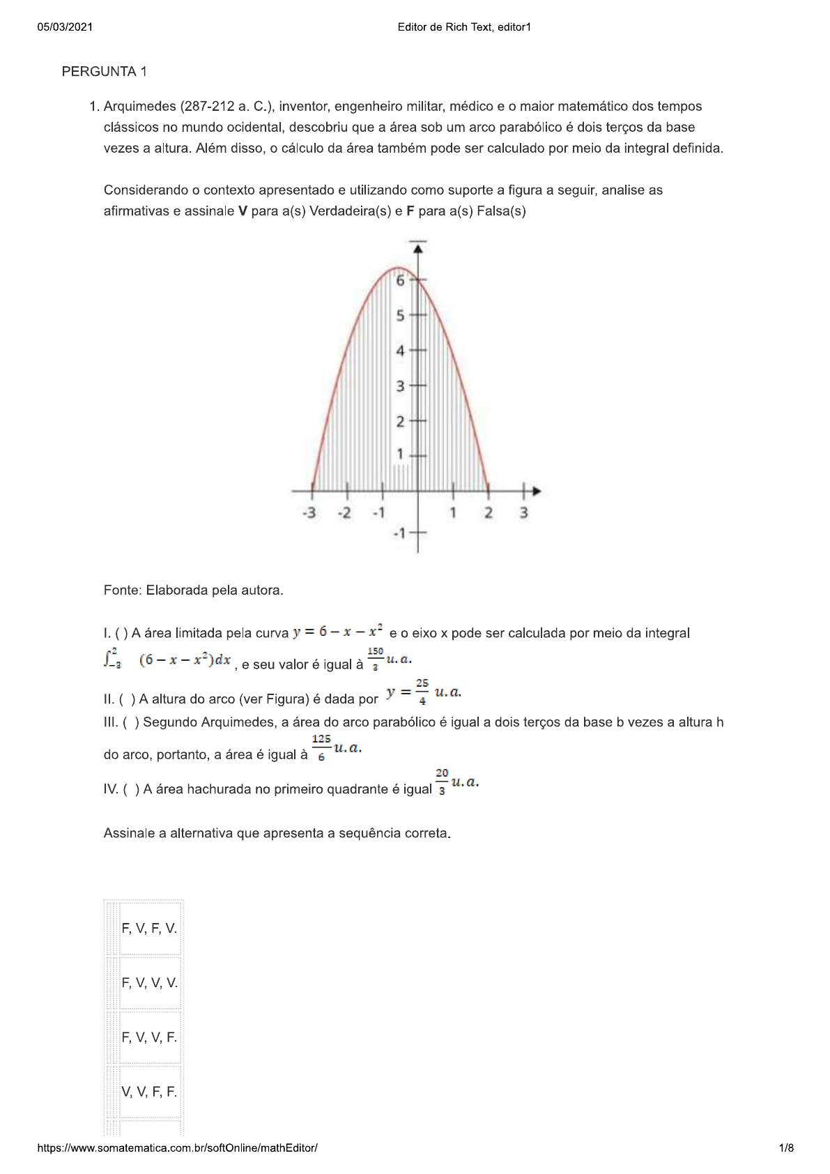 atividade 4 - Cálculo Aplicado à Computação