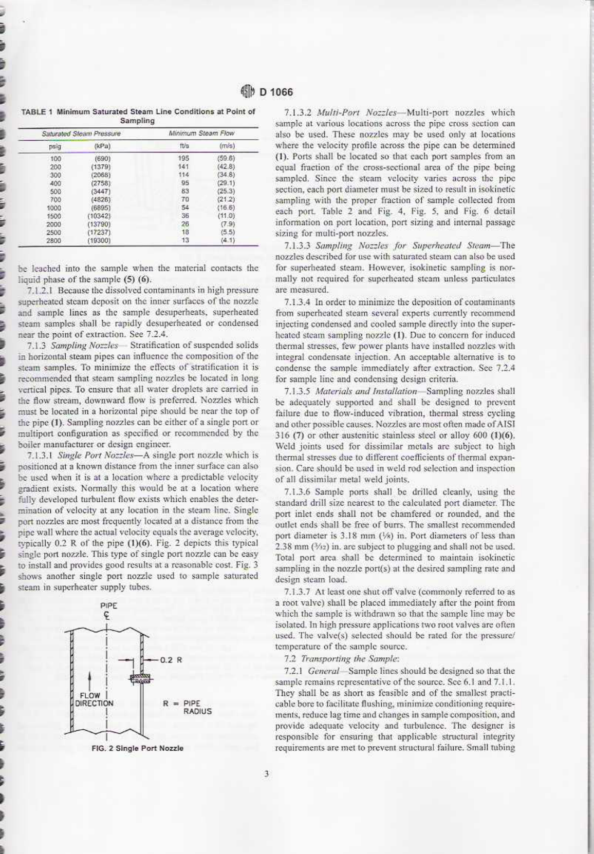 ASTM D 1066-97 Sampling Steam - Desenho Mecânico