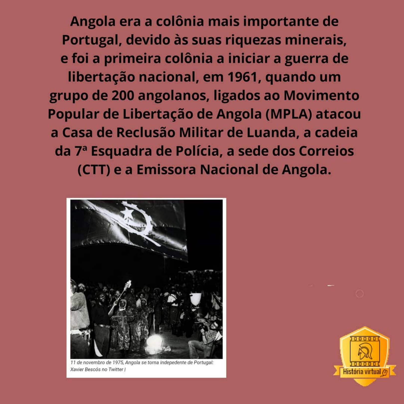 Independência de Angola - História da África