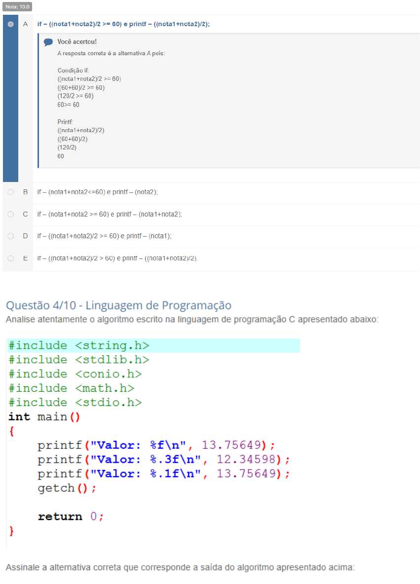 Linguagem de Programacao APOL1 - Linguagem de Programação.