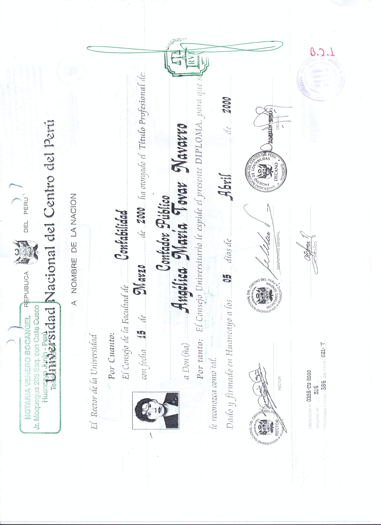 446-TITULO-PROFESIONAL-DE-CONTADOR-PUBLICO-UNCP - Direito Constitucional I