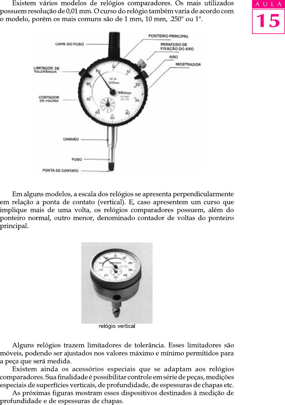 estudo dirigido - metrologia - Metrologia Mecânica