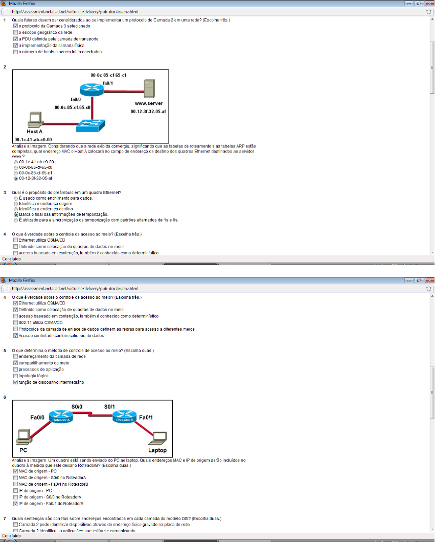 CCNA1 prova - cap 7 - Ccna Cisco