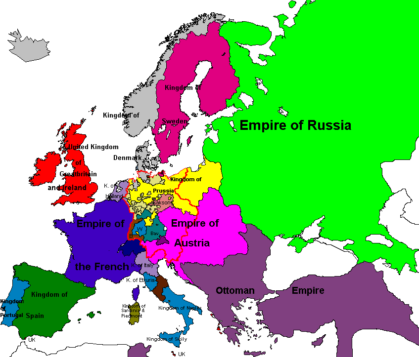 Europa 1805 - Formação do Sistema Internacional