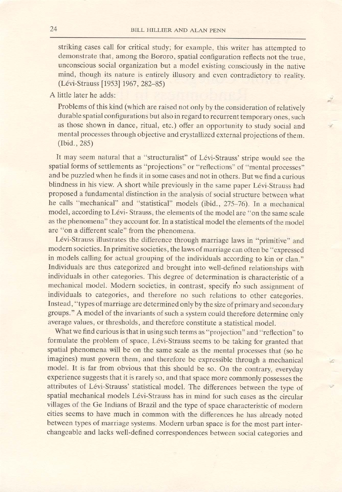 Visible Colleges - Bill Hillier and Alan Penn - Arquitetura