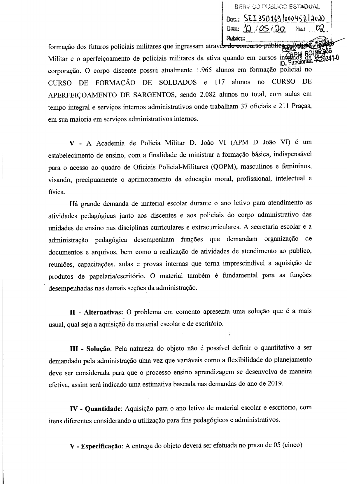 Modelo ETP - aquisição material escolar e de escritório - Gestão Pública