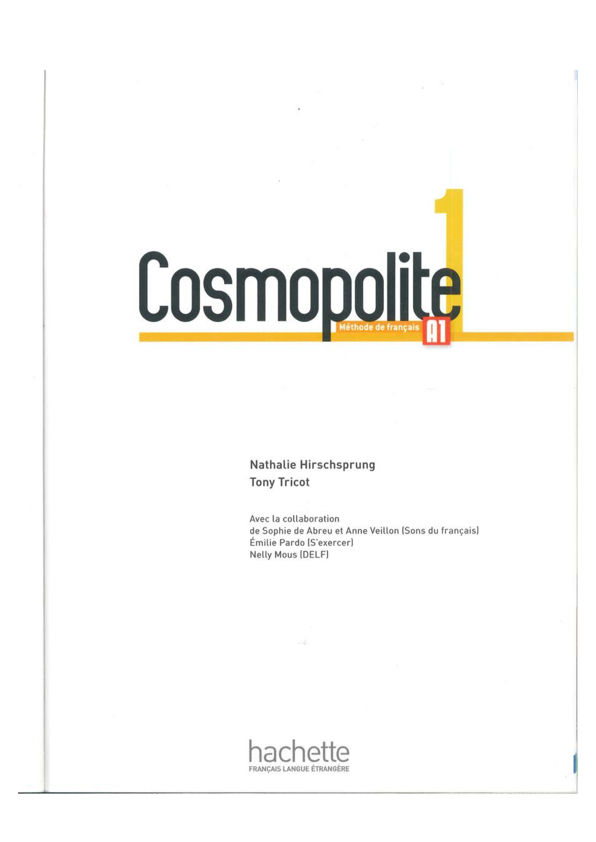 Livro Cosmopolite A1 (Francês) - Francês I