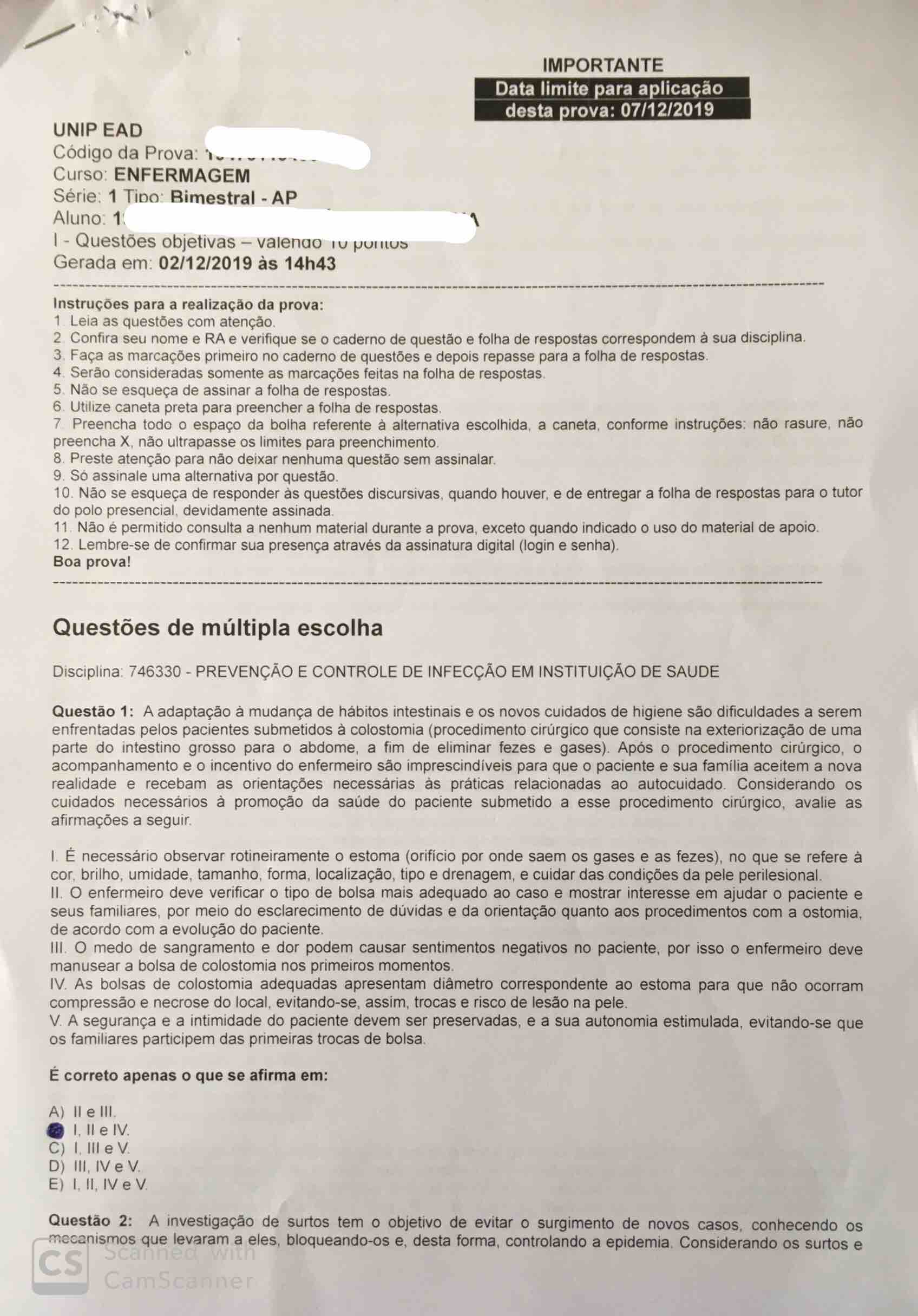 Prevenção E Controle De Infecção Em Instituição De Saude Enfermagem