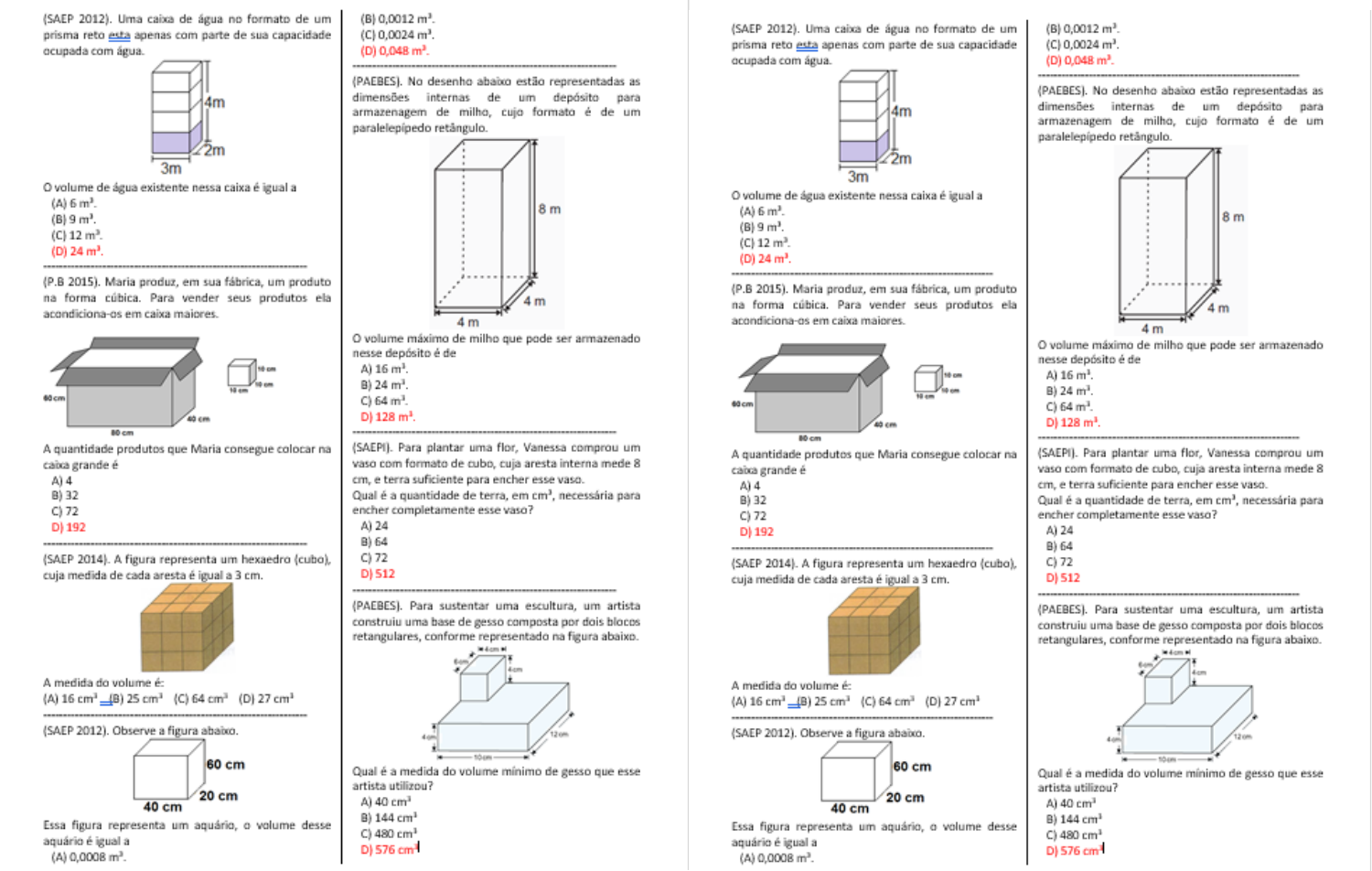 Grátis: Atividade volume 8 ano - Material Claro e Objetivo em PDF para ...