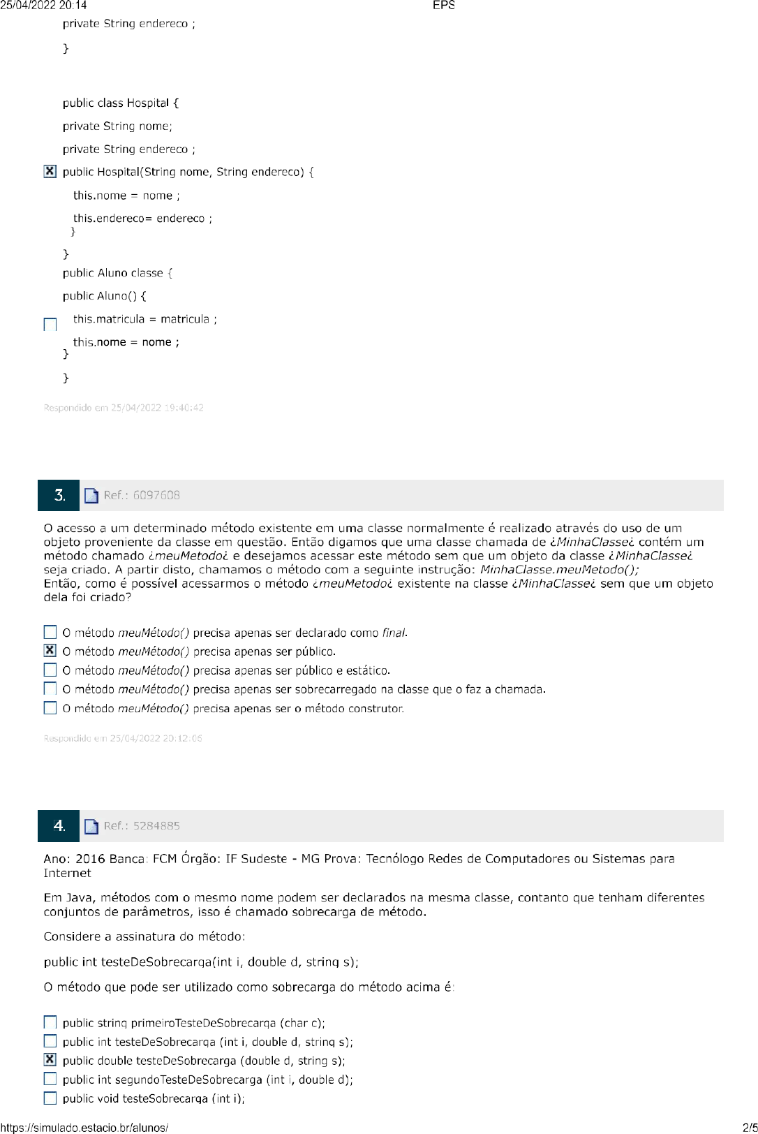 ProgamaÇÃo Orientada Objetos Em Java Av1 L Análise E Desenvolvimento De Sistemas