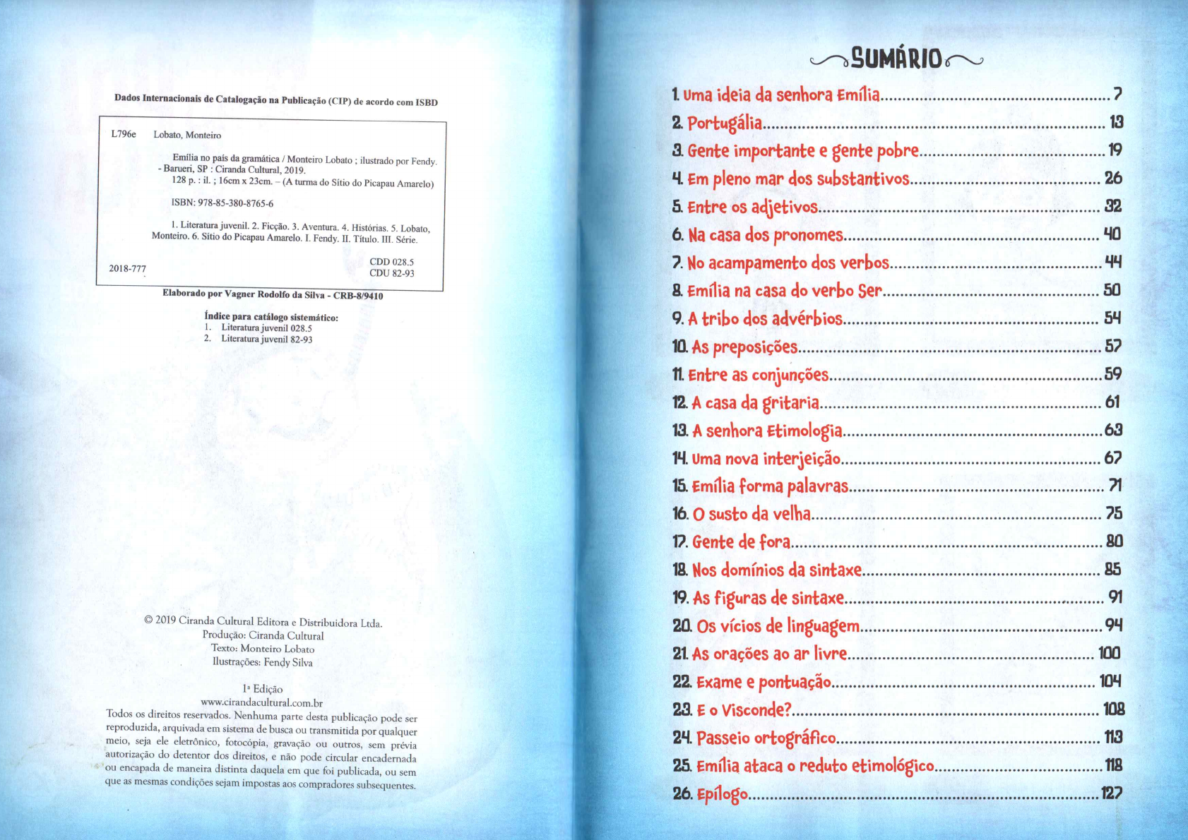 Livro Emilia no Pais da Gramatica Montei - Pedagogia Livro Emilia no Pais da Gramatica Montei - Pedagogia