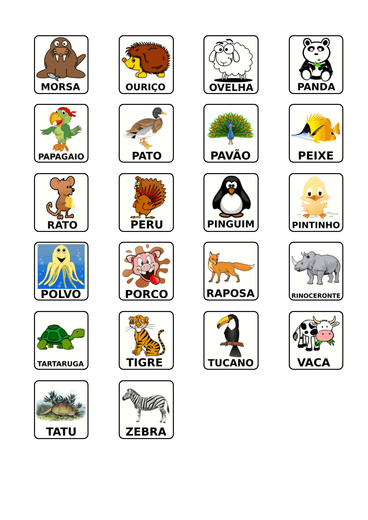 bingo dos bichos para imprimir - fundraisingnest.com
