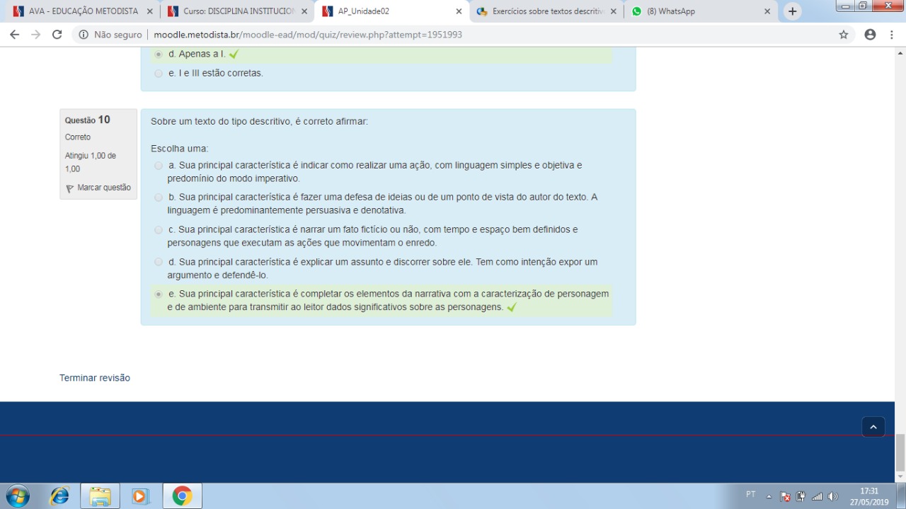 sobre o texto do tipo descritivo é correto afirmar: - Teorias sobre o texto do tipo descritivo é correto afirmar: - Teorias