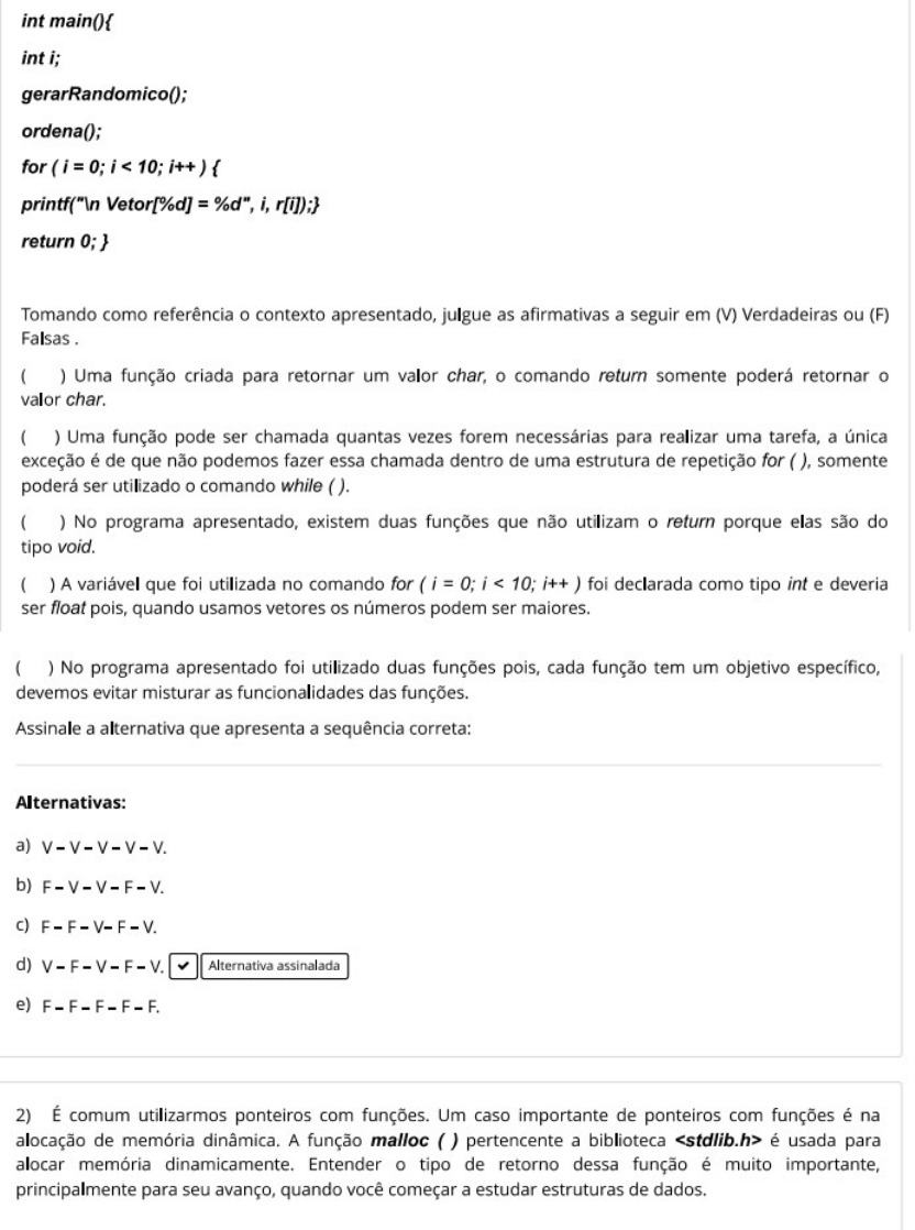 Aap3 - Avaliação Virtual - Algoritmos e Programação Estruturada ...