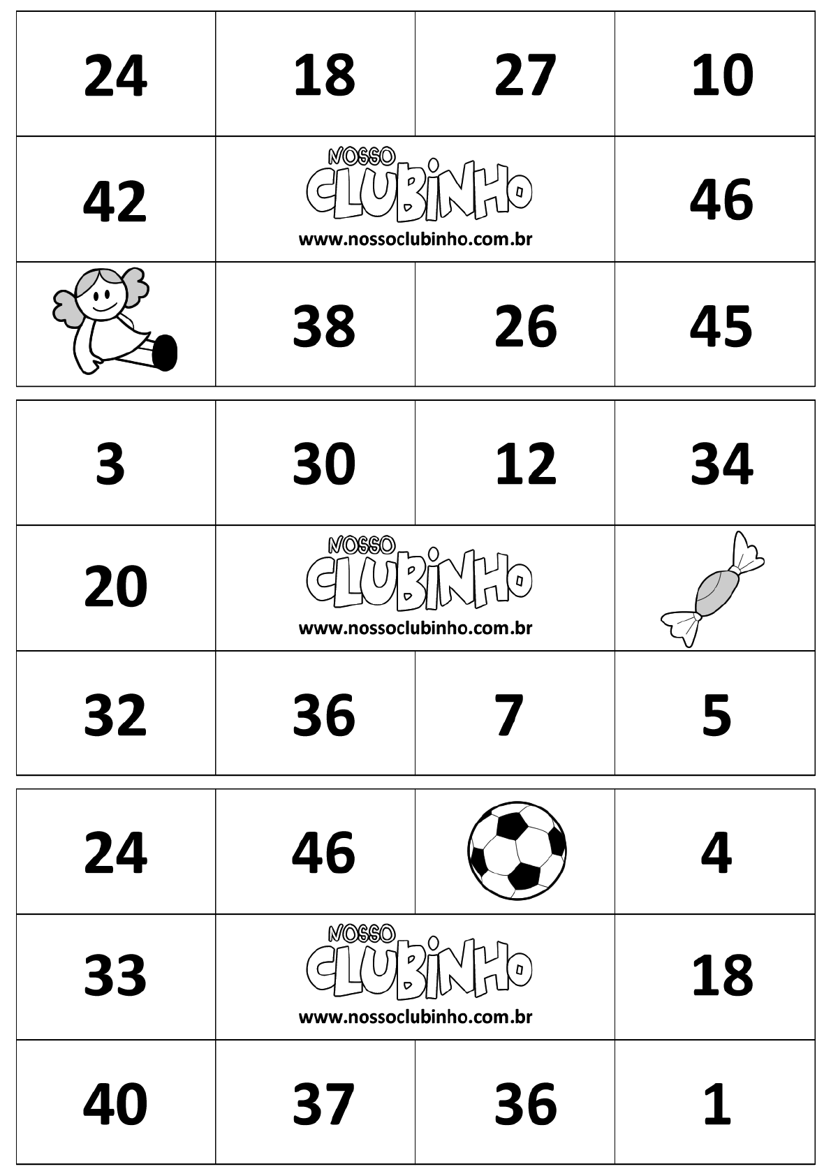 bingo com numeros maiores que mil