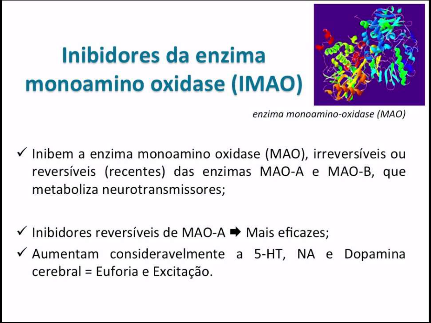 Aula 13 - 2 Antidepressivos - IMAO - Farmacologia I