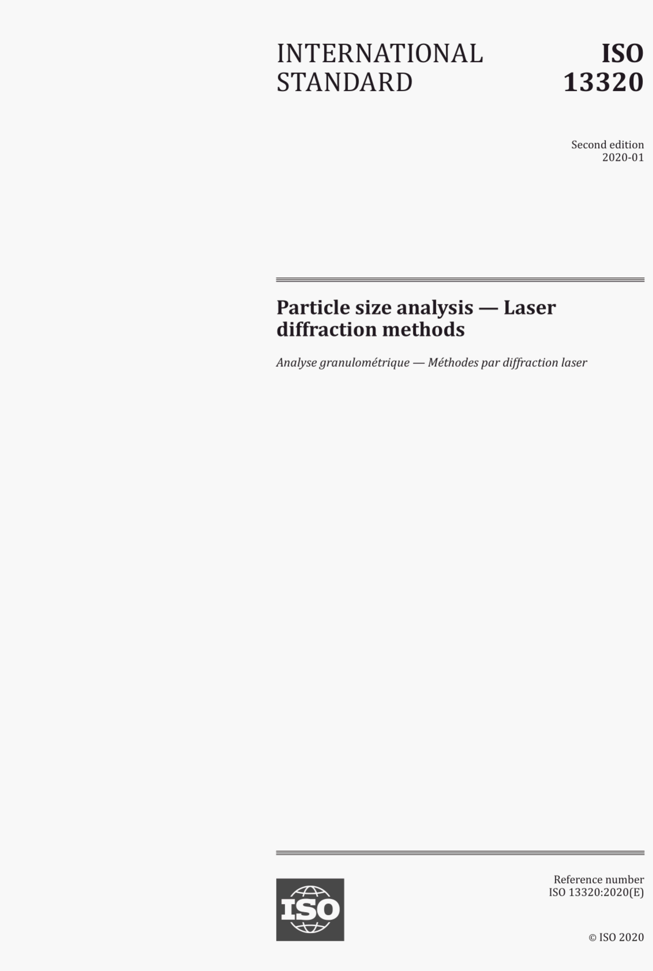 ISO 13320-2020 - Normas Técnicas