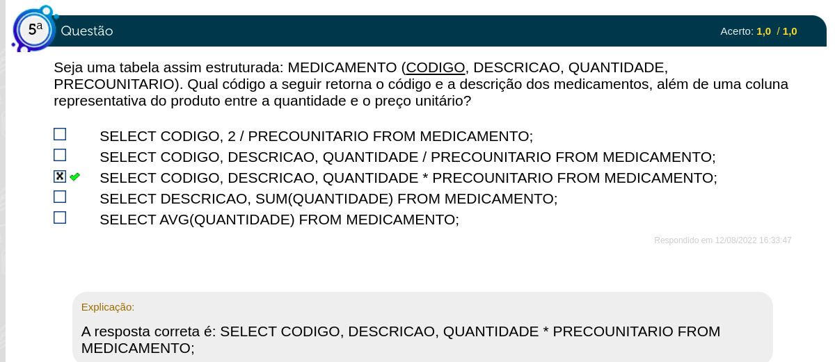 Banco de Dados I - Banco de Dados I